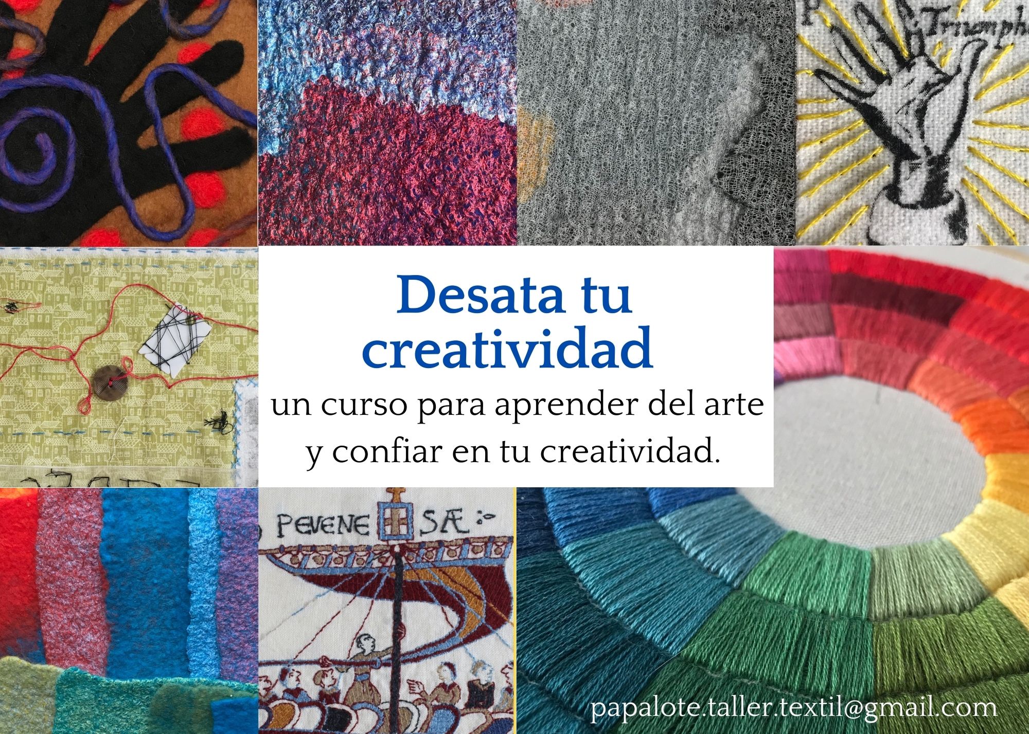 Desata tu creatividad, un curso para afianzar tu creatividad textil ... Desata tu creatividad, un curso para afianzar tu creatividad textil ...